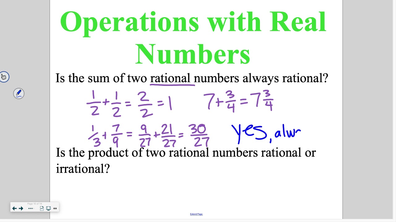 Algebra 1-1: Operations with Real Numbers - YouTube