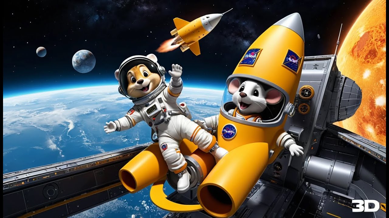 The Moon Mouse and His Cheese Rocket | Fun Nursery Rhyme for Kids ...