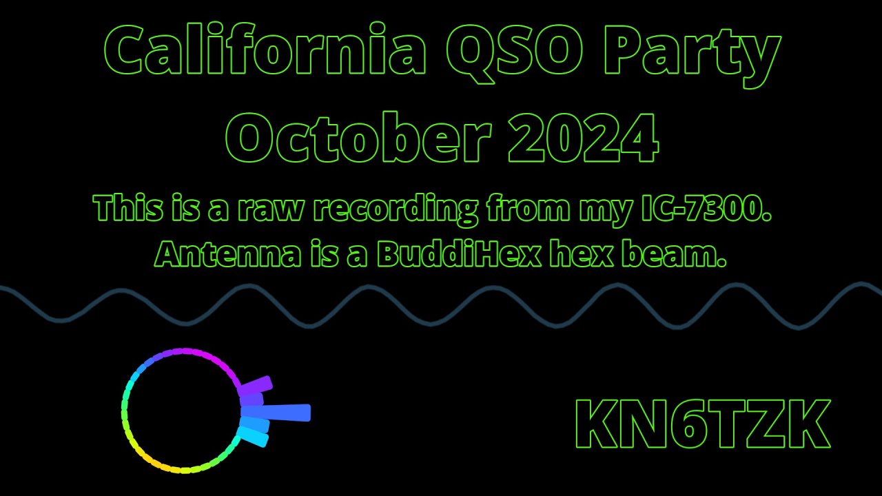 California QSO Party OCT 2024 - Morse Code - YouTube