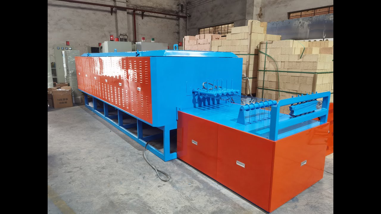 New Machine // Continuous coil pipe bright annealing furnace - YouTube