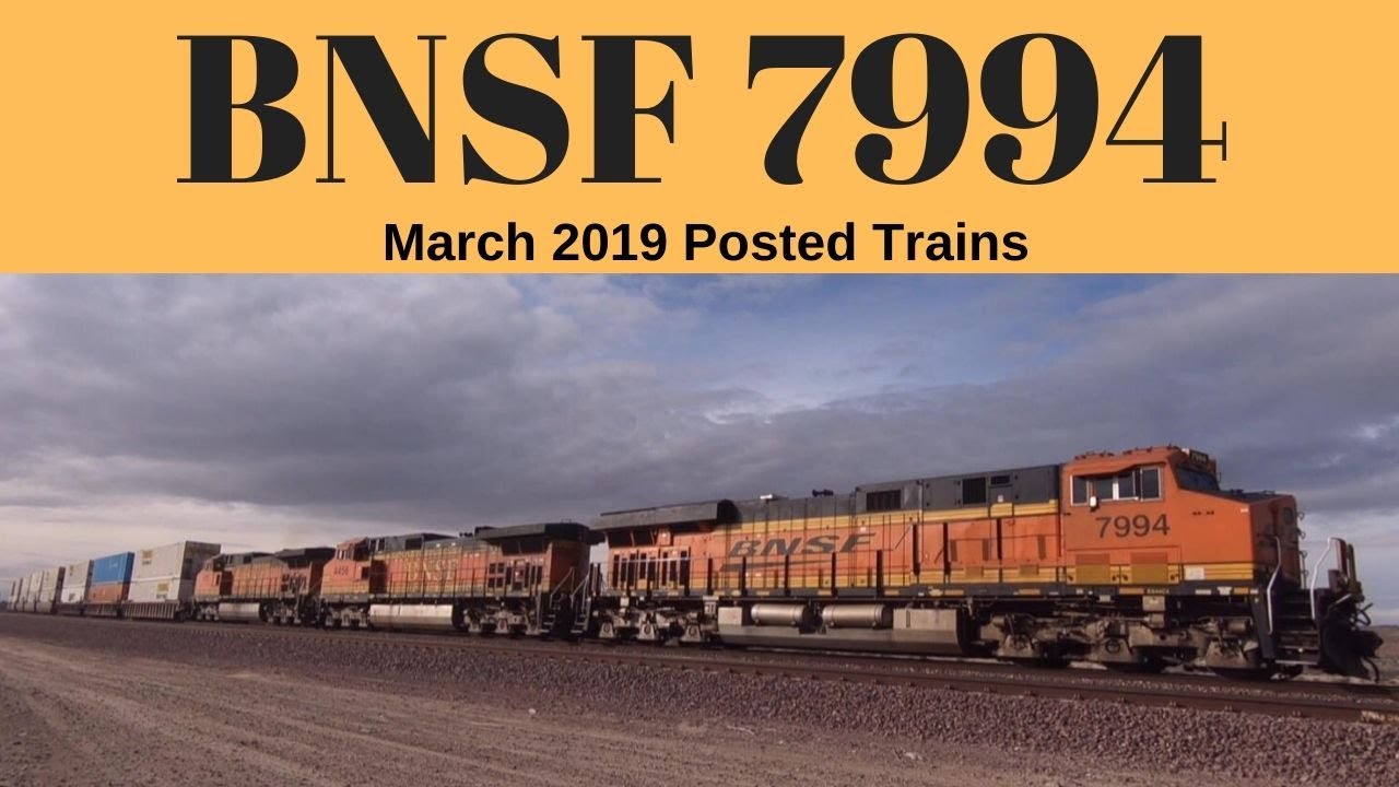 BNSF Intermodal Train - Eastbound Double Stack Train BNSF 7994 GE ES44C4 - #VisionsofEd - YouTube