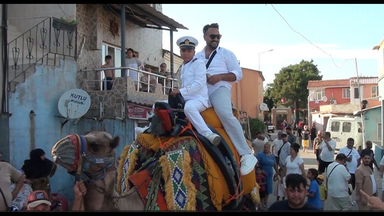 ÇANAKKALE/BİGA ROMAN SÜNNET DÜĞÜNÜNDE DEVE İLE GİRİŞ YAPTILAR FEYYAZ ...
