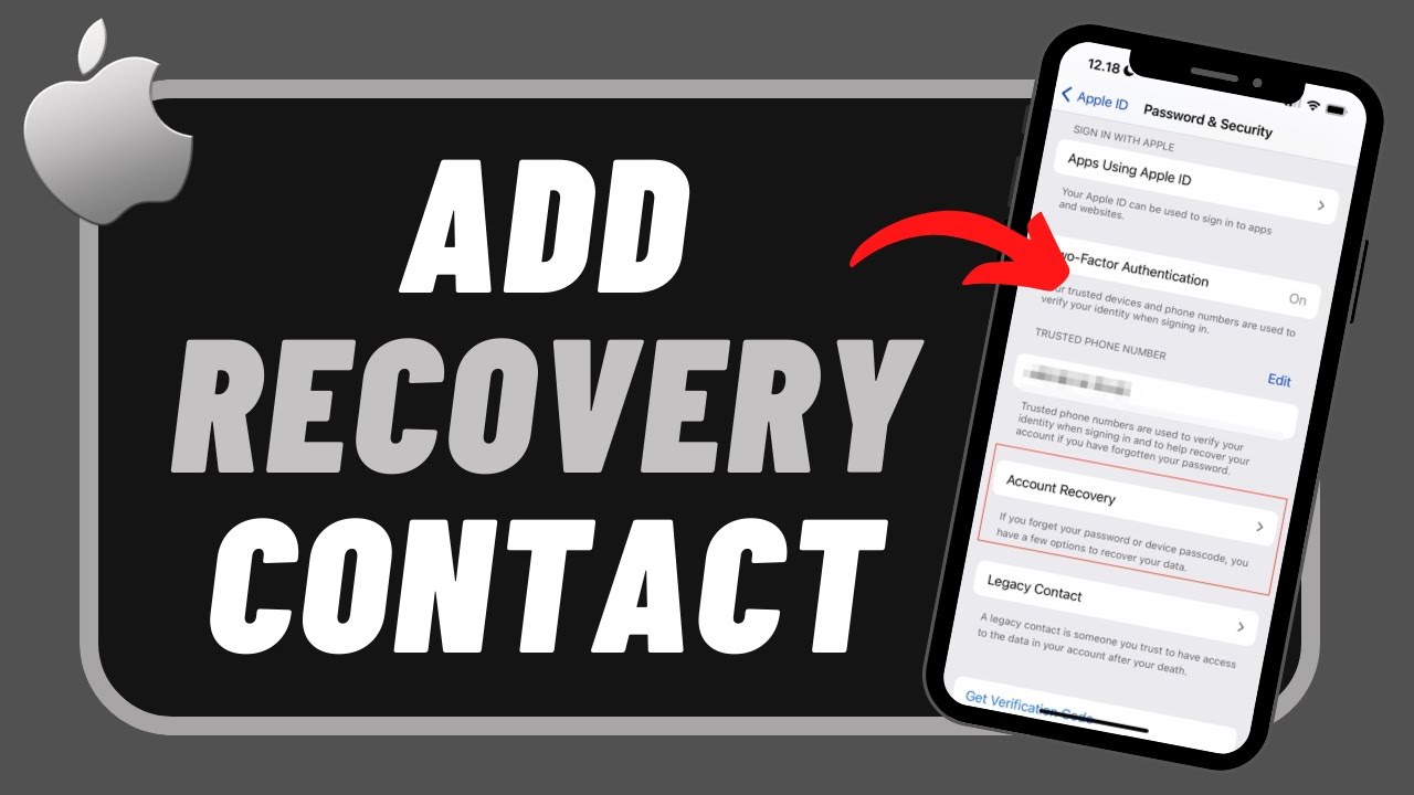 How to Add a Recovery Contact on iPhone ! - YouTube