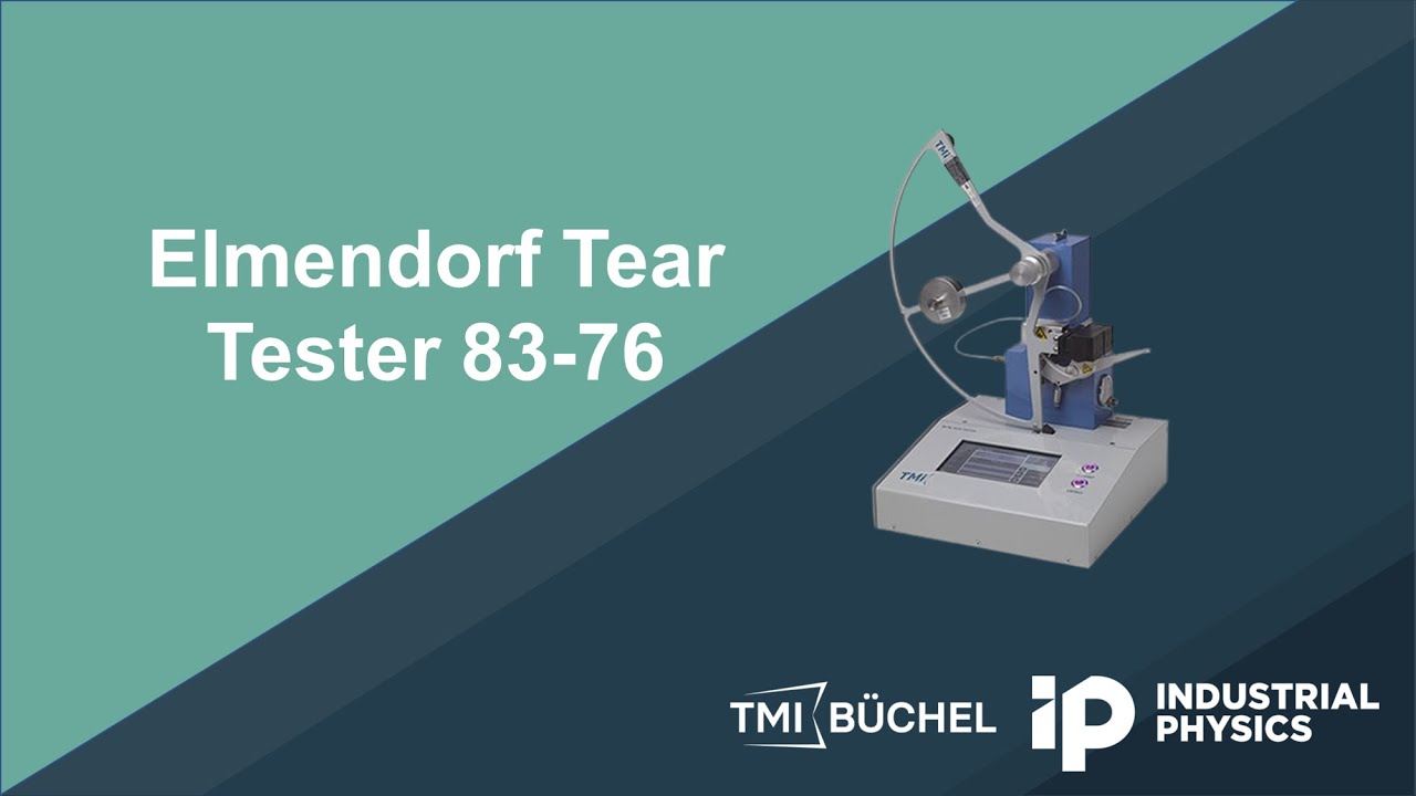 Elmendorf Tear Tester 83-76: Digital Tear Strength Measurement - YouTube