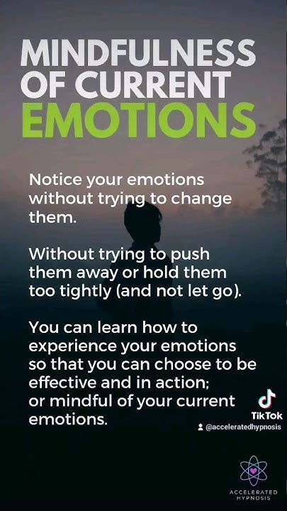 Mindfulness of current emotions#difficultemotions #mindfulness - YouTube