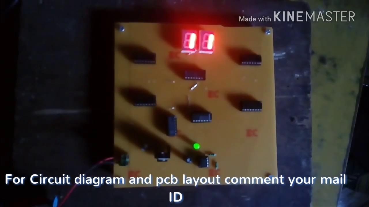 4 bit synchronous counter using 74163 - YouTube