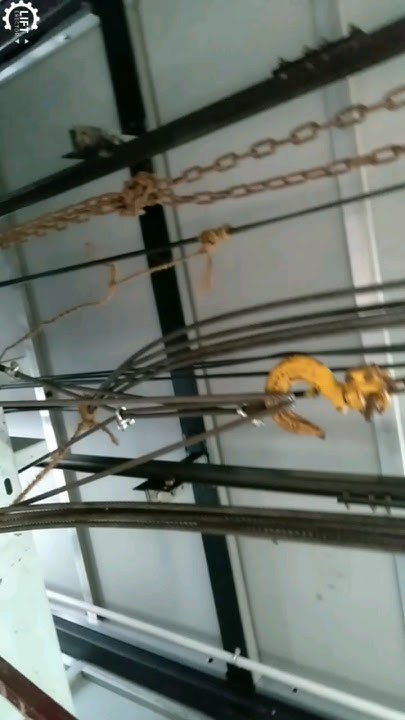 dangerous lift main ropes changing process #lift #roping #machine # ...