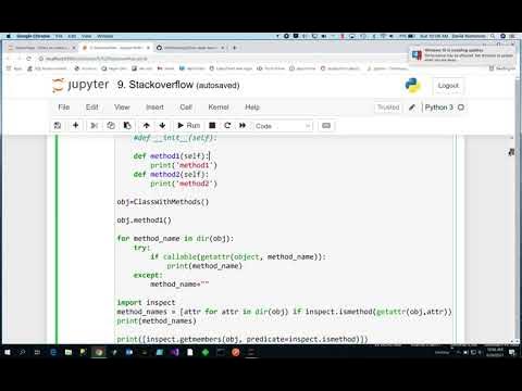 Python - How to get the methods for a class programmatically - YouTube