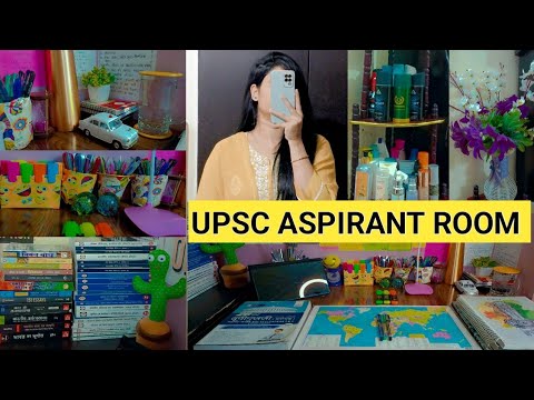 UPSC Aspirant Study Room Tour🌱📚Life in Delhi Laxmi Nagar... तैयारी में ...