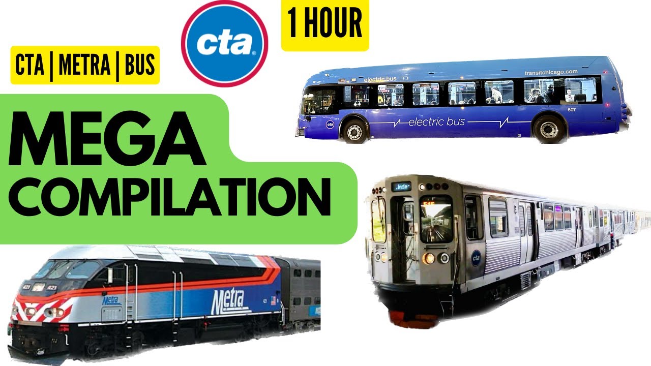 4K Mega Compilation Transit | CTA bus, Metra and L Train #cta #metra ...