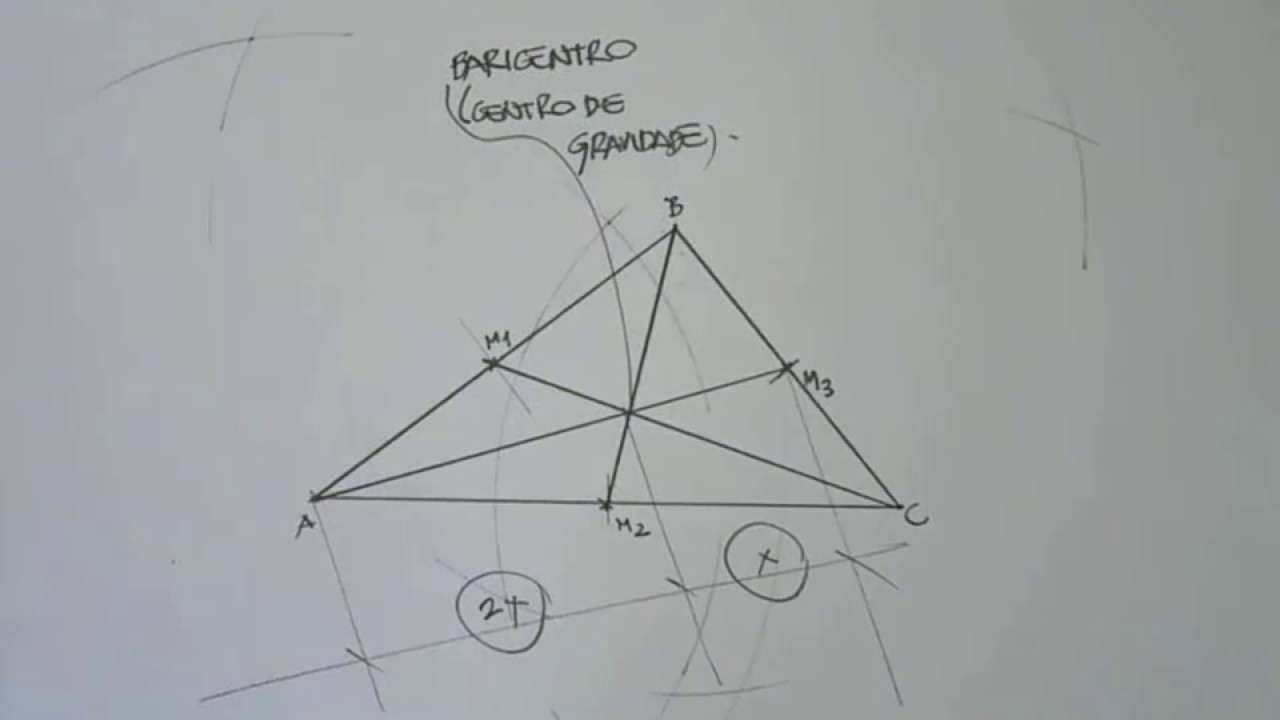 Geometria Plana #016 Medianas de um triângulo - YouTube
