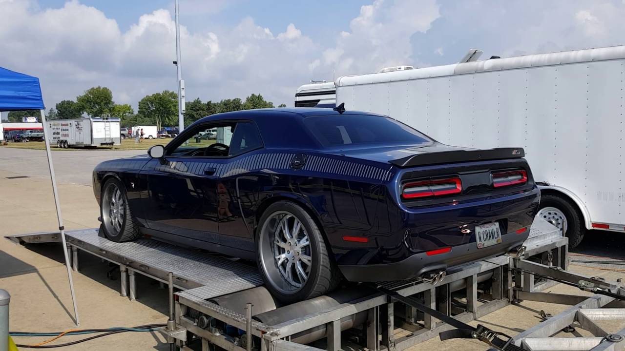 2016 Dodge a challenger Scat Pack Dyno - YouTube
