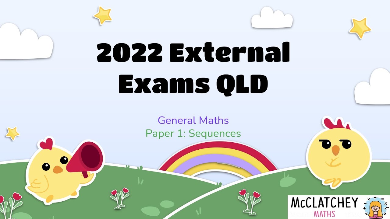 2022 External Exams QLD: General Math Paper 1: Sequences - YouTube