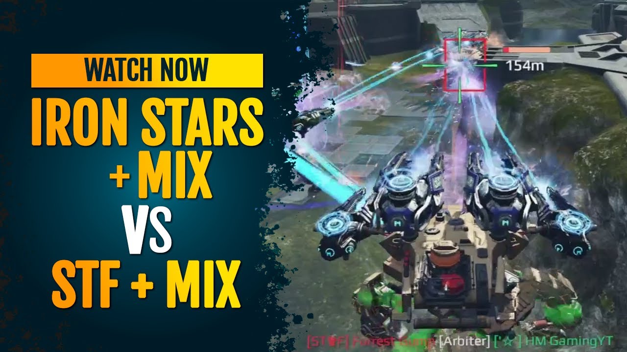 💪 4 Battles : Iron Stars + Mix vs STF + Mix Clan : War Robots WR - YouTube
