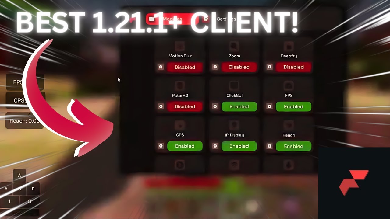 NEW BEST FREE MINECRAFT BEDROCK 1.21.1 PvP Client! Flarial Client ...