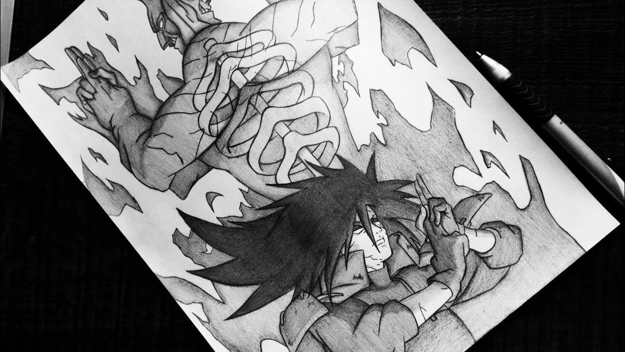 How To Draw Madara Uchiha With Susanoo | Naruto Shippuden | Step By ...
