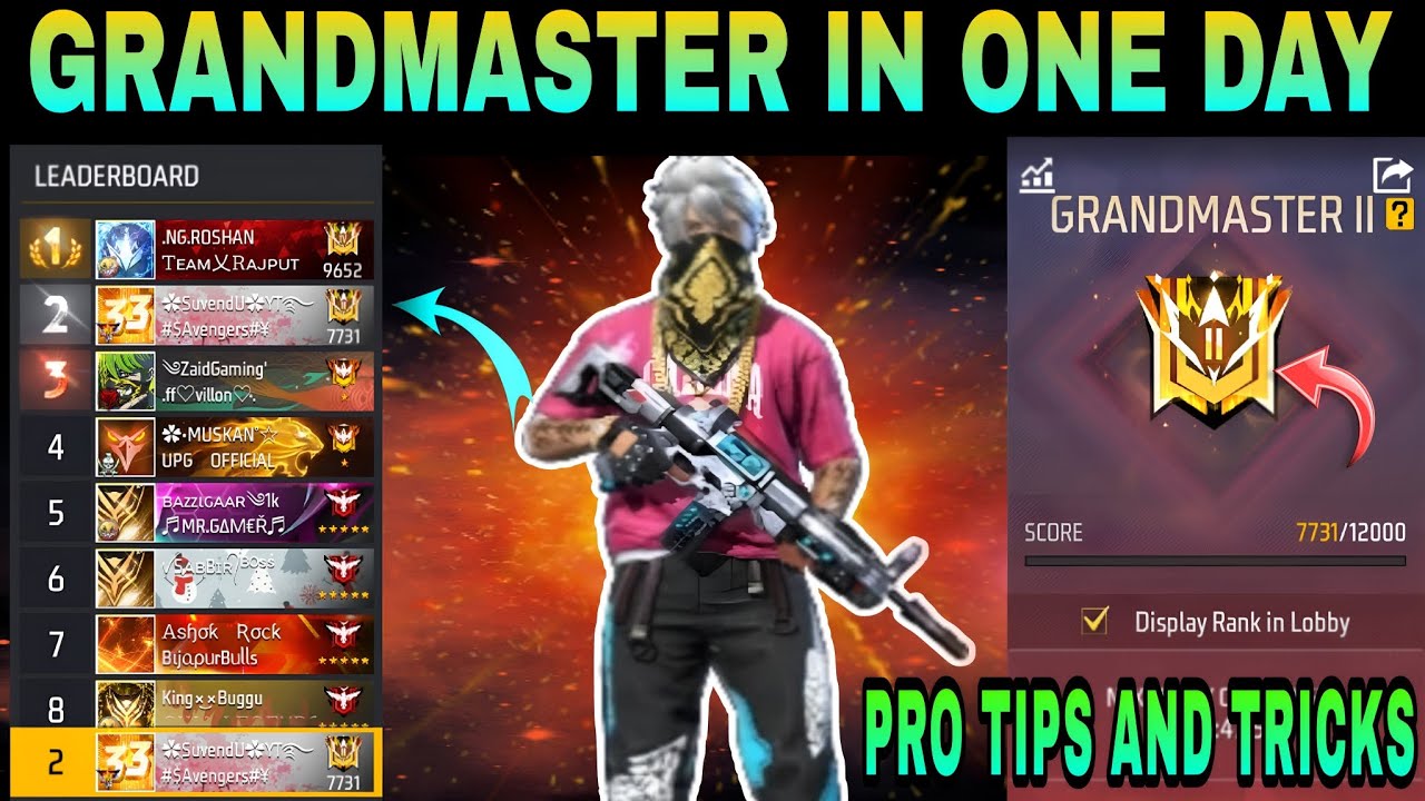 Grandmaster in 24 HOURS?! Incredible Free Fire Gameplay - YouTube
