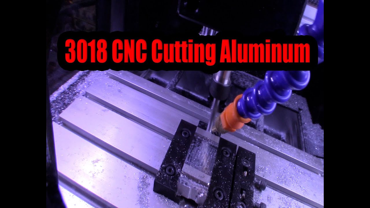 3018 CNC Cutting Aluminum Chatter Solved, first cut, Spindle Z axis ...