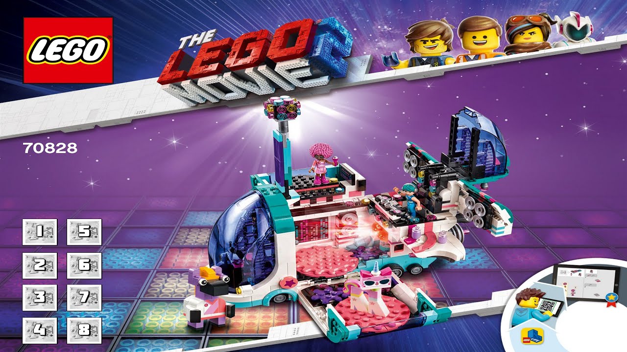 LEGO instructions - The Lego Movie 2 - 70828 - Pop-Up Party Bus - YouTube