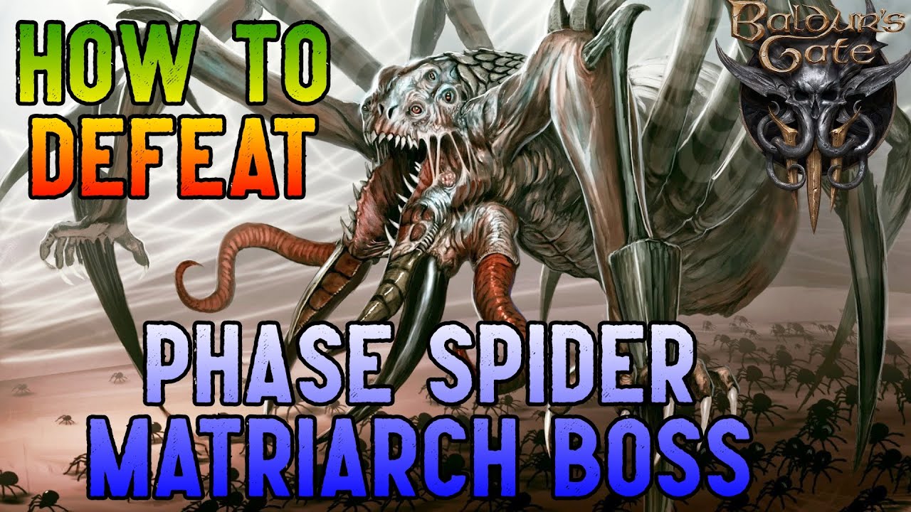 Phase Spider Matriarch Boss Fight (Whispering Depths) - Baldur's Gate 3 ...