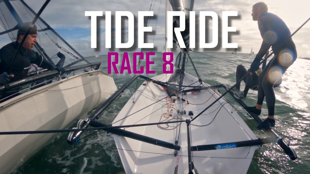 Tight tactical battle analysed: Tide Ride Race 8 - YouTube
