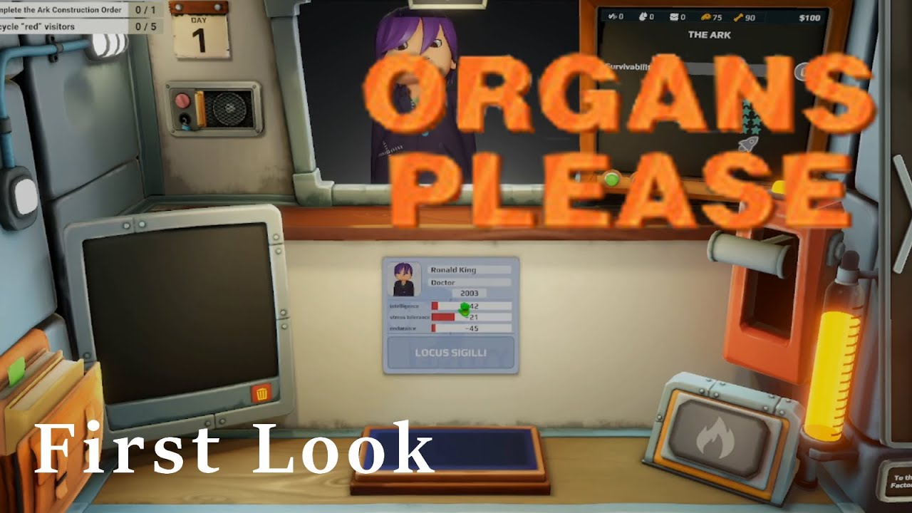 First Look On Dark Management Game [Organs Please] - YouTube