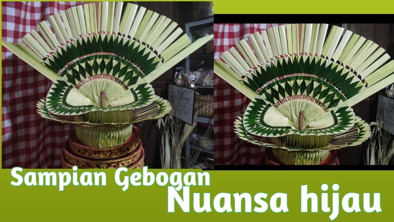 Membuat Dampian Gebogan nuansa hijau - YouTube