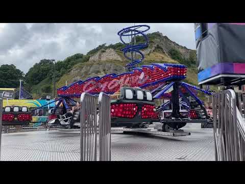 Billy crows cyclone off ride Luna park Scarborough 2020 - YouTube