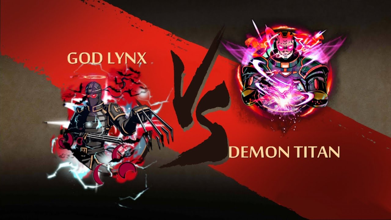 God Lynx Vs Demon Titan | Shadow Fight 2 - YouTube