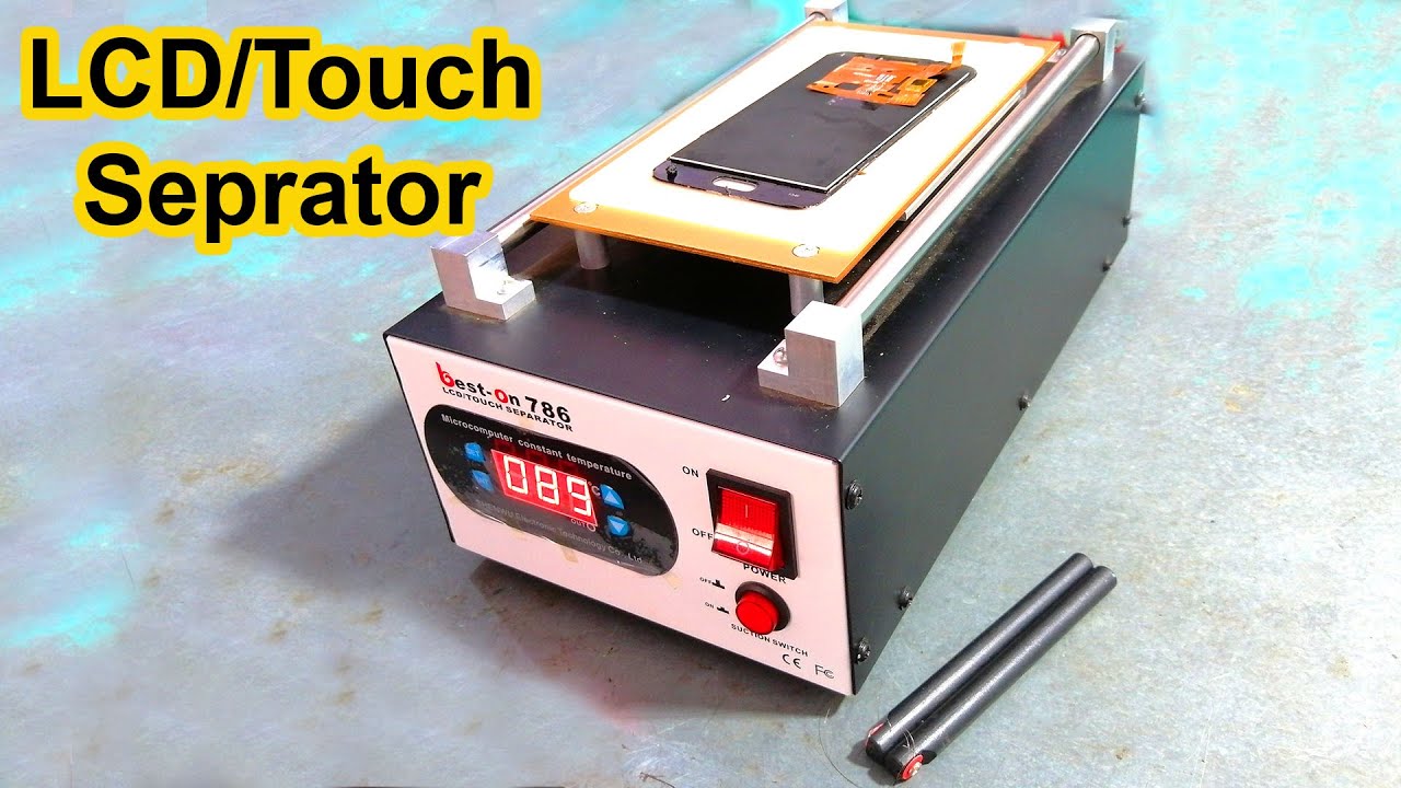 How to use lcd touch screen separator machine - YouTube
