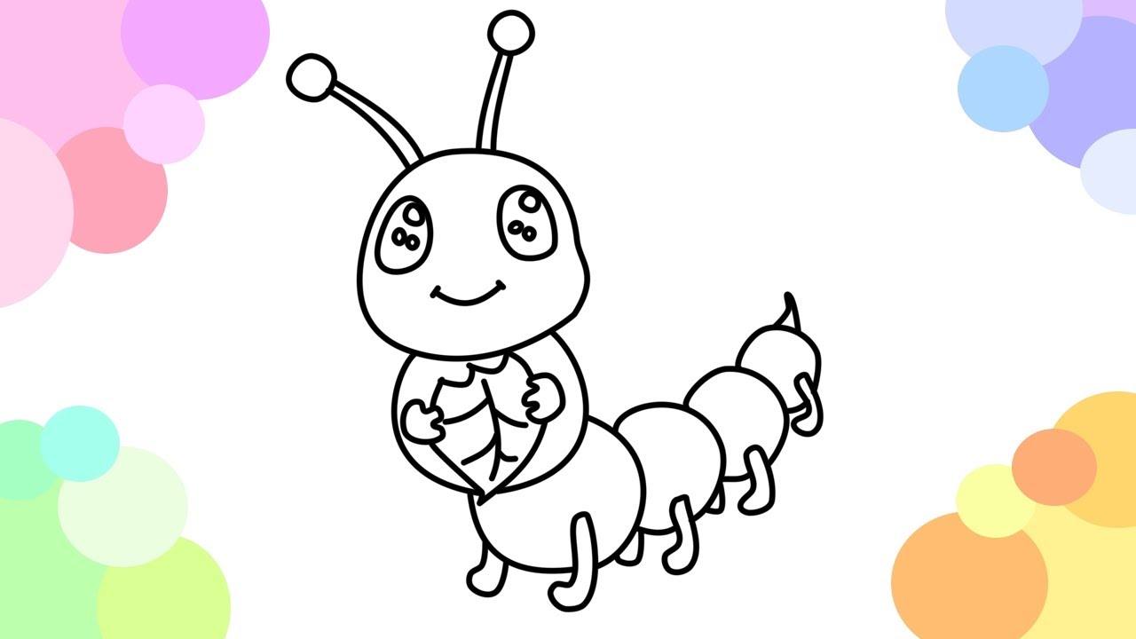 Samen een rups tekenen - voor kinderen! - YouTube