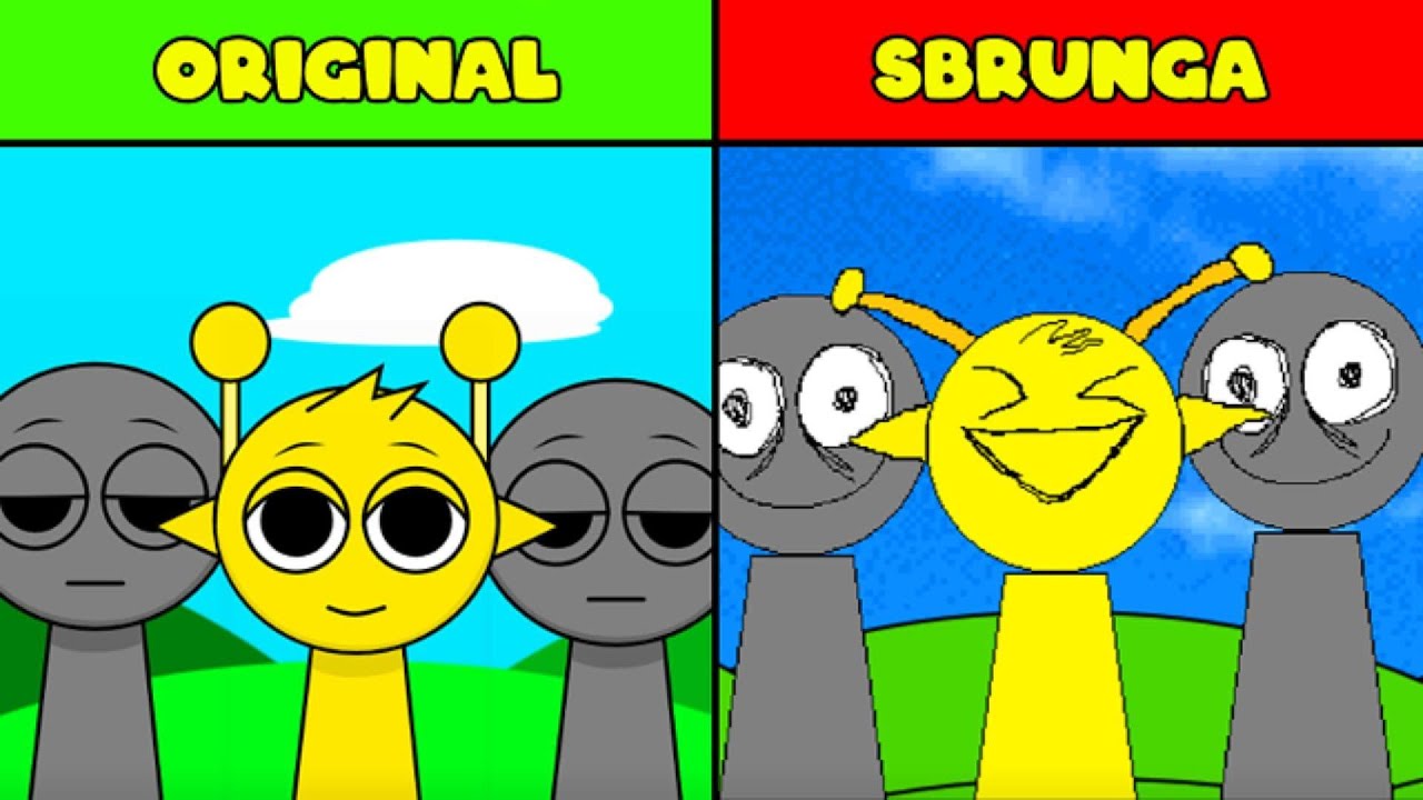Sprunki Incredibox Original VS Sprunga! Normal VS Horror! New mod ...