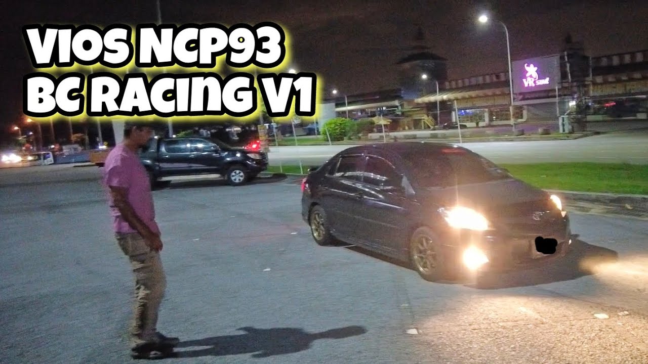 Toyota Vios NCP93 setup Adjustable BC Racing V1 - YouTube