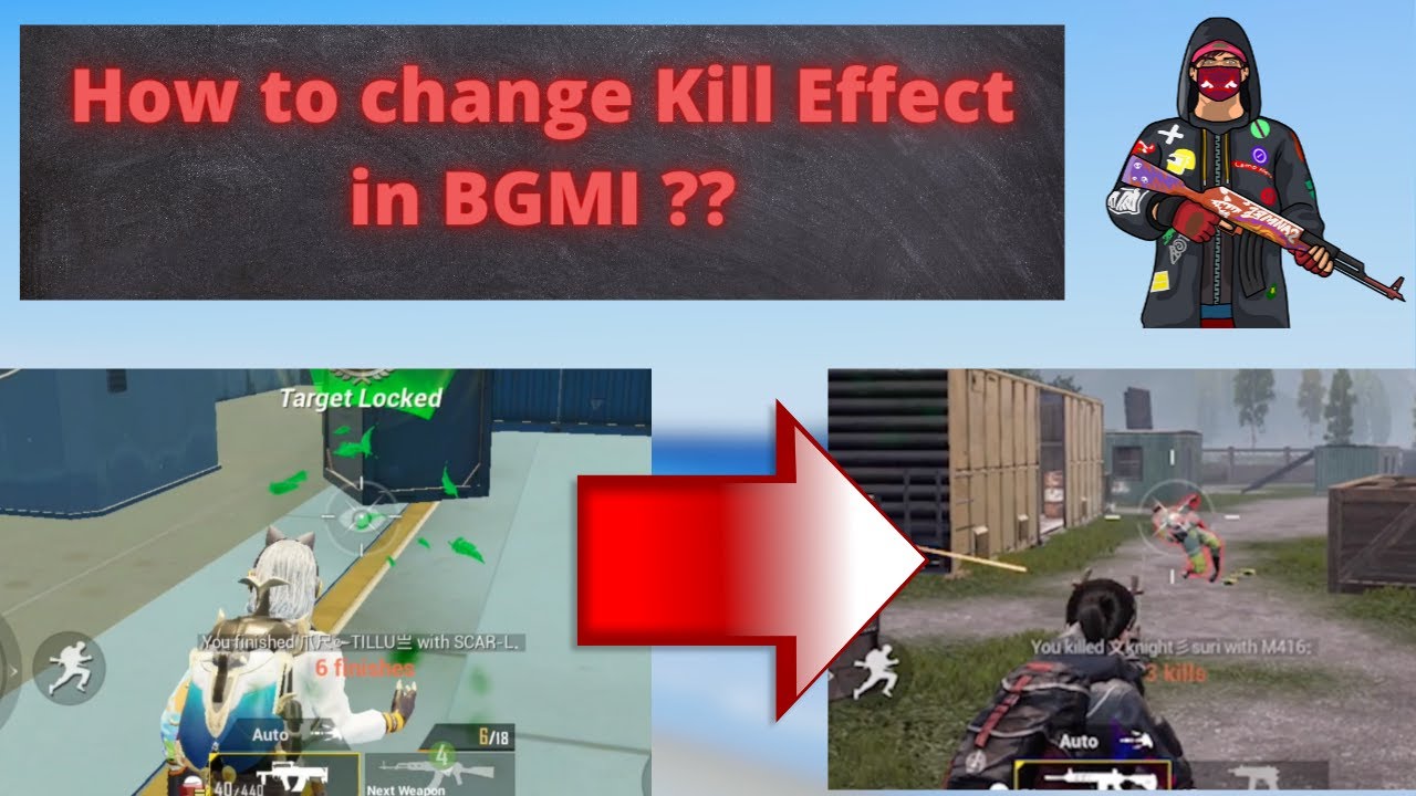 how to change kill effect in bgmi | kill effect | battleground mein ...
