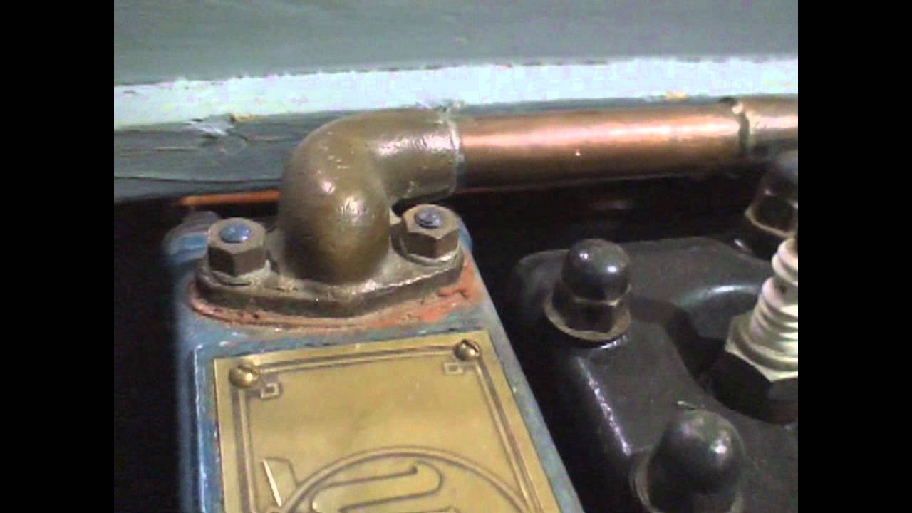 Early Inboard Outboard Universal Blue Jacket Engine - YouTube