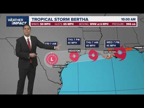 Weather Impact: Tracking Tropical Storm Bertha, plus extreme heat in the Houston area