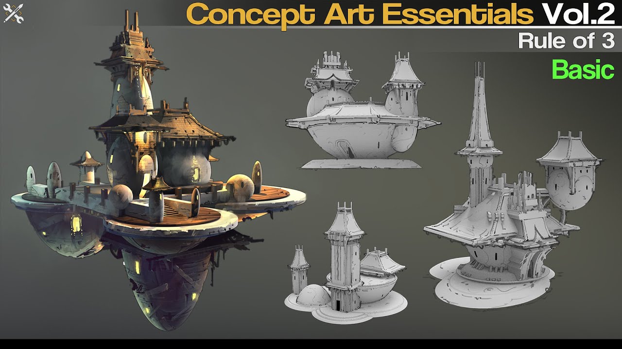Concept Art Essentials Vol.2 - Full Tutorial - YouTube