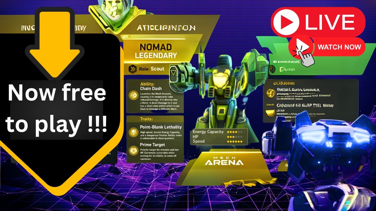Day 158 Arena LIVE ! PRIME_YT_LIV Mech Arena #MechArenaLive - YouTube