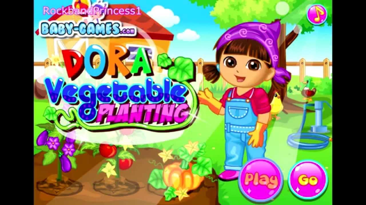 Dora The Explorer Online Games Dora Vegetable Planting Game - YouTube