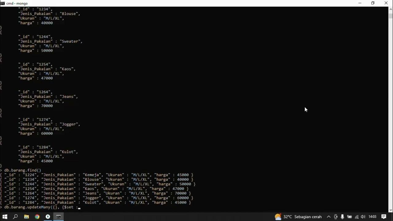 Cara Membuat Database Penjualan untuk sistem Kasir Menggunakan MongoDB Berbasis CRUD. - YouTube