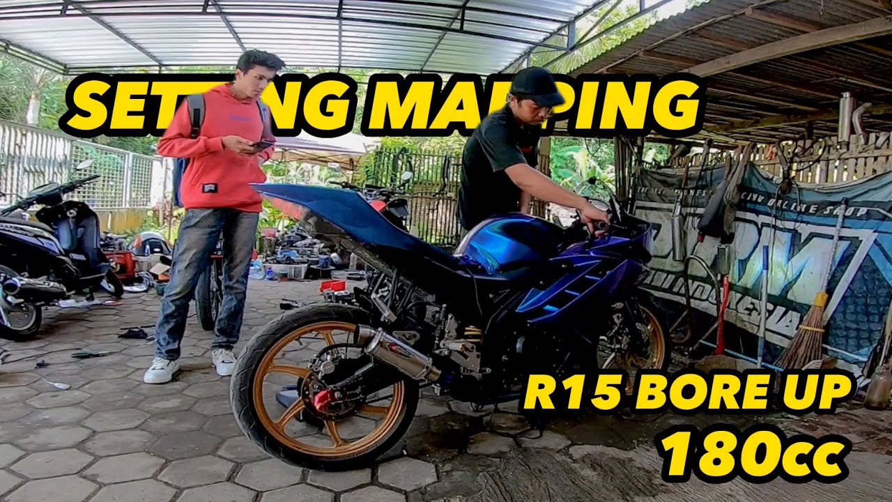 R15 Bore Up 180cc!! Setting Ecu Brt Juken 5 - YouTube