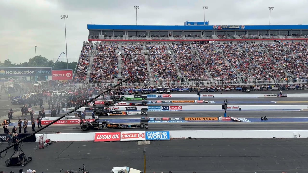 NHRA 4 Wide National's @ ZMAX Dragway - YouTube