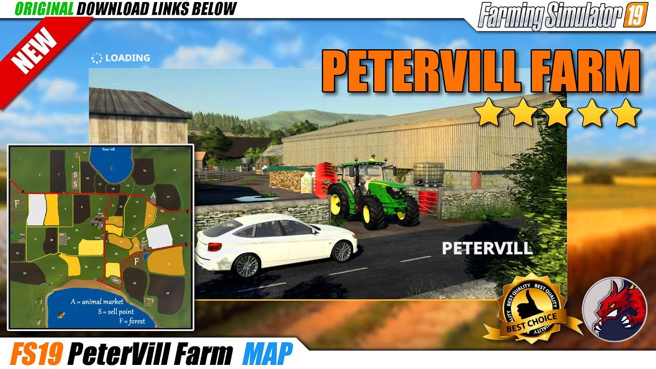 FS19 | PeterVill Farm MAP - review - YouTube