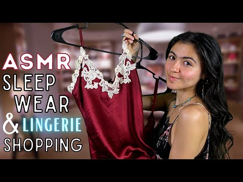 ASMR || shopping for women's sleepwear (silksilky) - YouTube