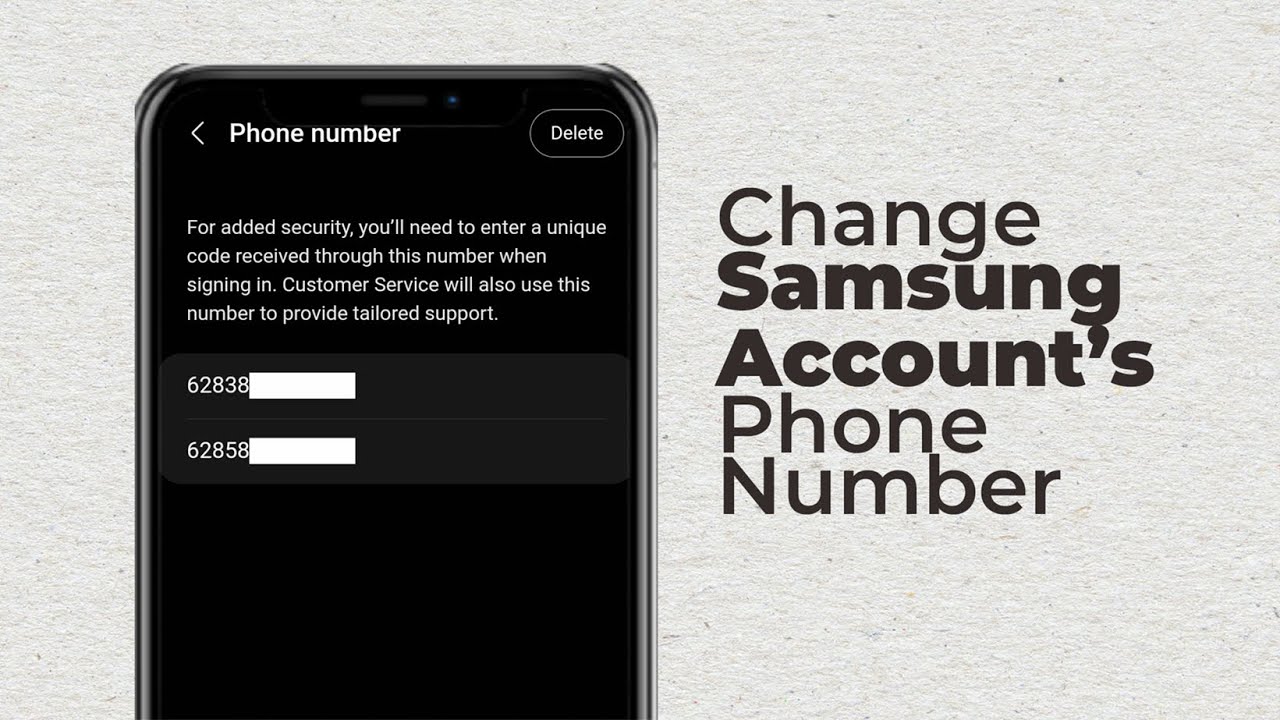 How to Change Your Samsung Account Phone Number Easily - YouTube