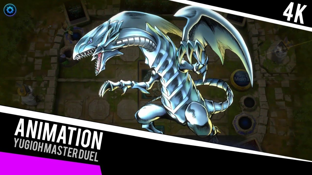 Yugioh Master Duel - Blue-Eyes White Dragon Summon Animation [4K] # ...