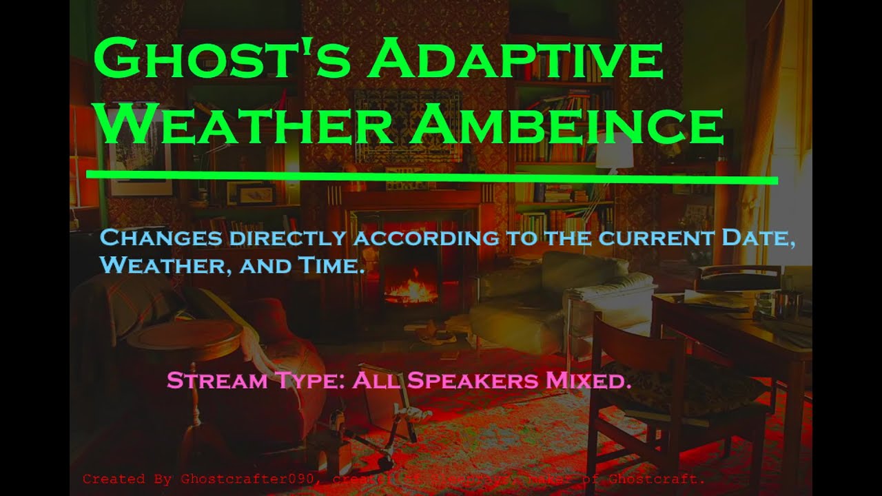 Ghost's Adaptive Log Cabin Ambience (Mixed Speaker) - YouTube