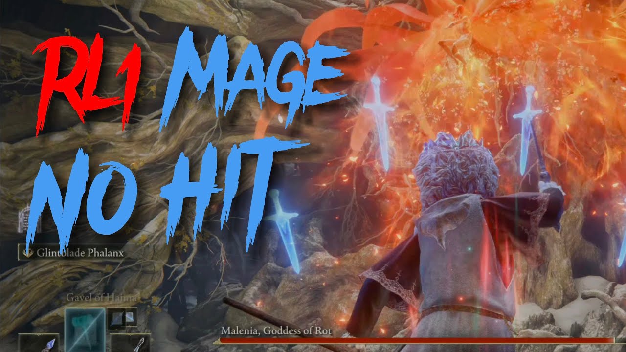 RL1 Carian Mage slays Malenia (no hit, no summons, mainly sorcery ...