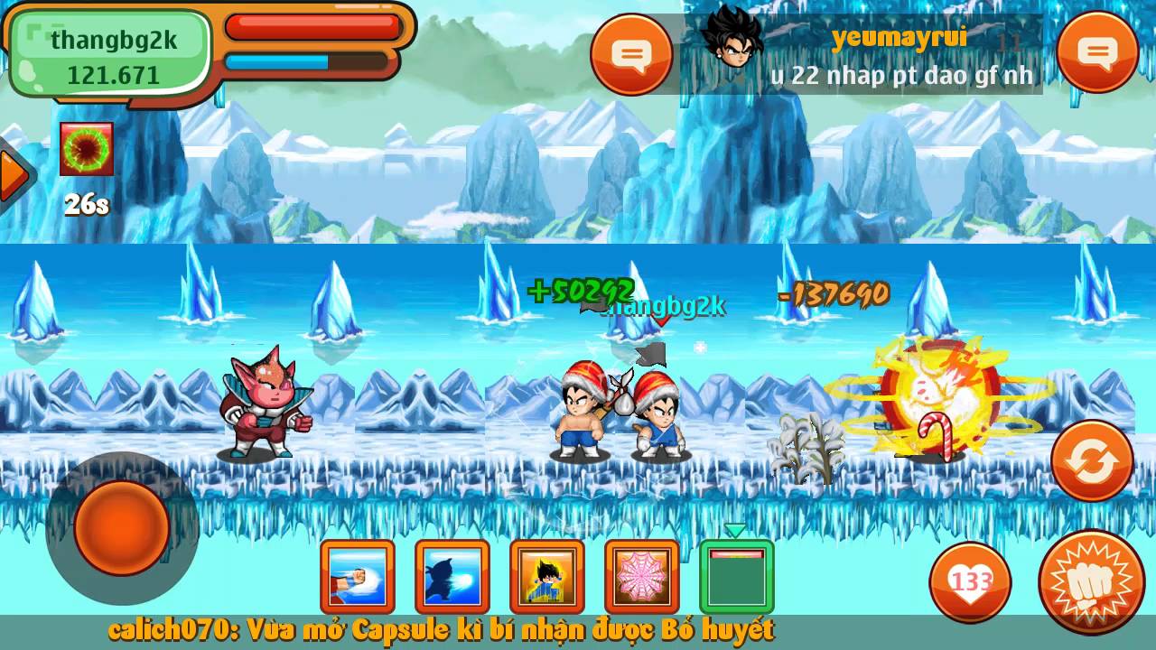 Ụp dt bằng kaioken.(chu be rong) mygirllove sv2 - YouTube