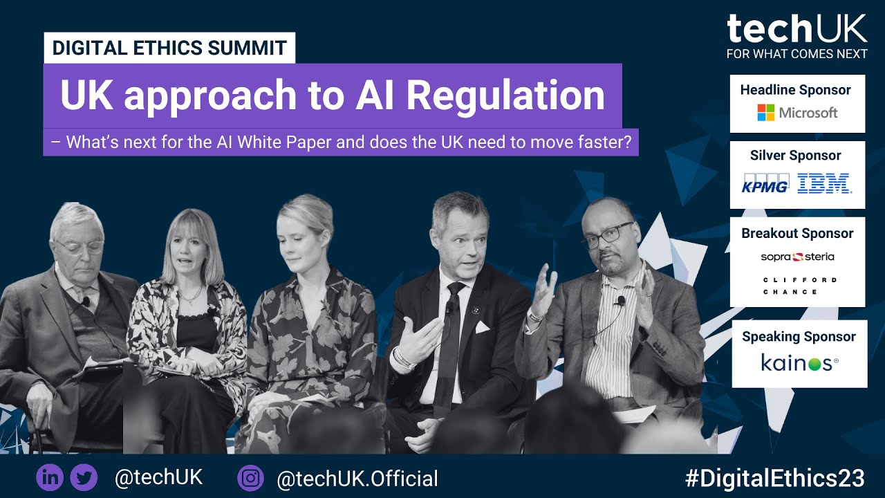 UK approach to AI Regulation | #DigitalEthics2023 - YouTube